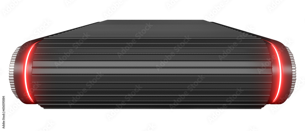 Podium mat with neon on transparent background in 3D Illustration Stock ...