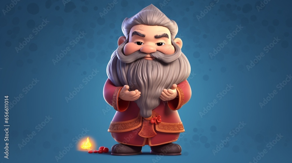 Confucius cartoon image cutecartoon style.Generative AI Stock ...