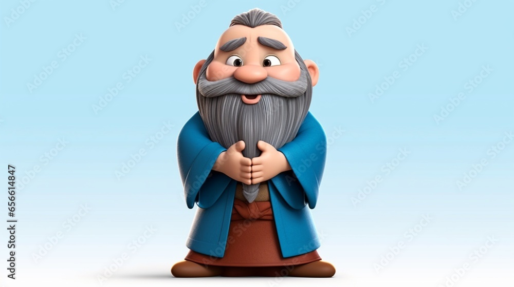 Confucius cartoon image cutecartoon style.Generative AI Stock ...