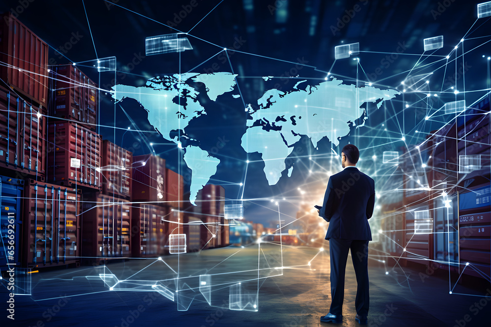 Smart logistics with connected infrastructure and digital tracking ...