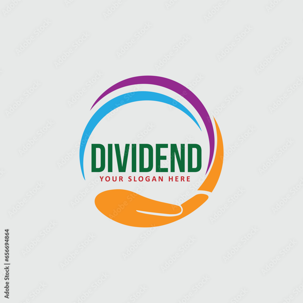letter d divide logo design vector format Stock Vector | Adobe Stock