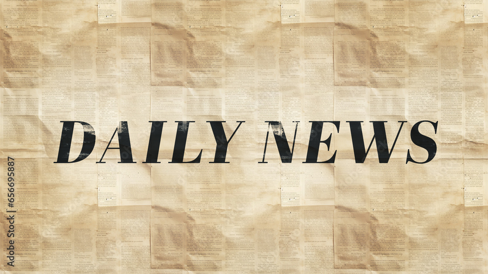 Daily News Title Stock Template | Adobe Stock