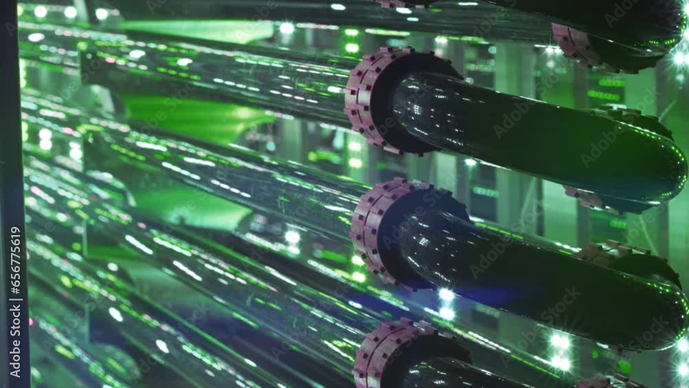 Algae reactor science tubular, research pipe hose modern laboratory ...