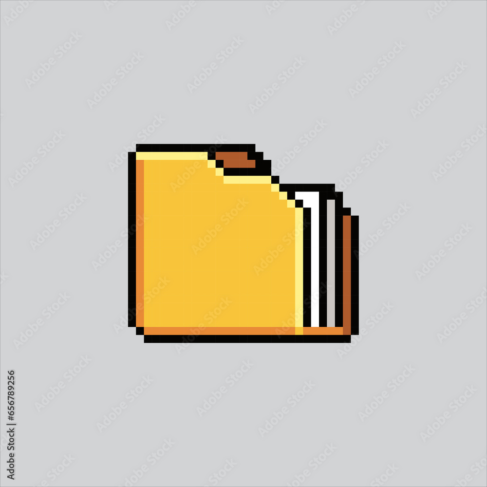 Pixel art illustration Folder Icon. Pixelated Folder. Folder office ...