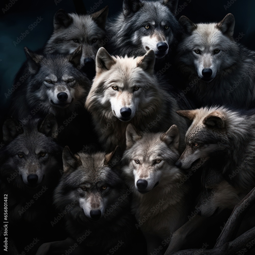 the intricate social hierarchy of a wolf pack, delving into the roles ...