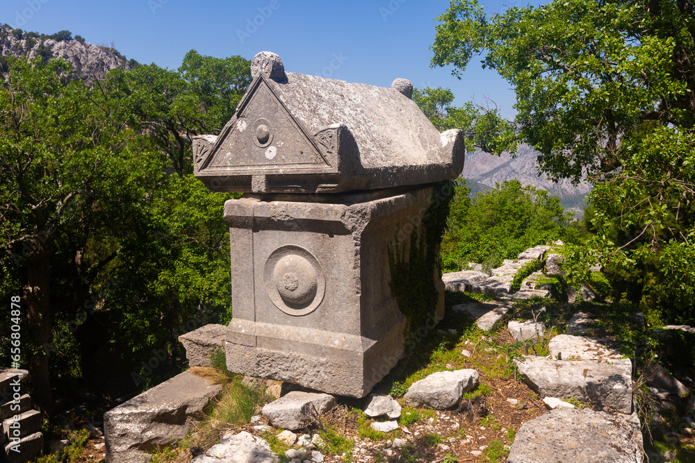 Territory of the North-eastern necropolis with a view of the ancient ...