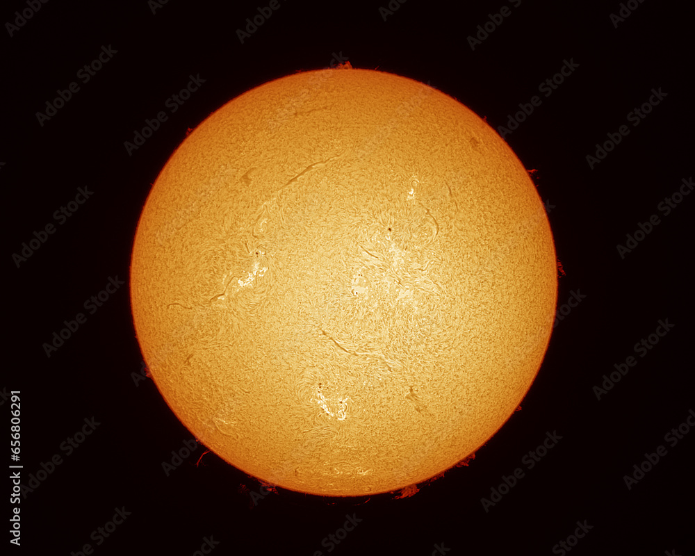 October 2023 Surface of the Sun as seen through a Hydrogen Alpha Solar ...