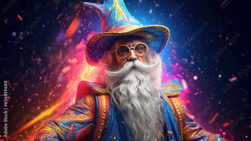 Generative AI collage picture of powerful witcher magic spell with ...