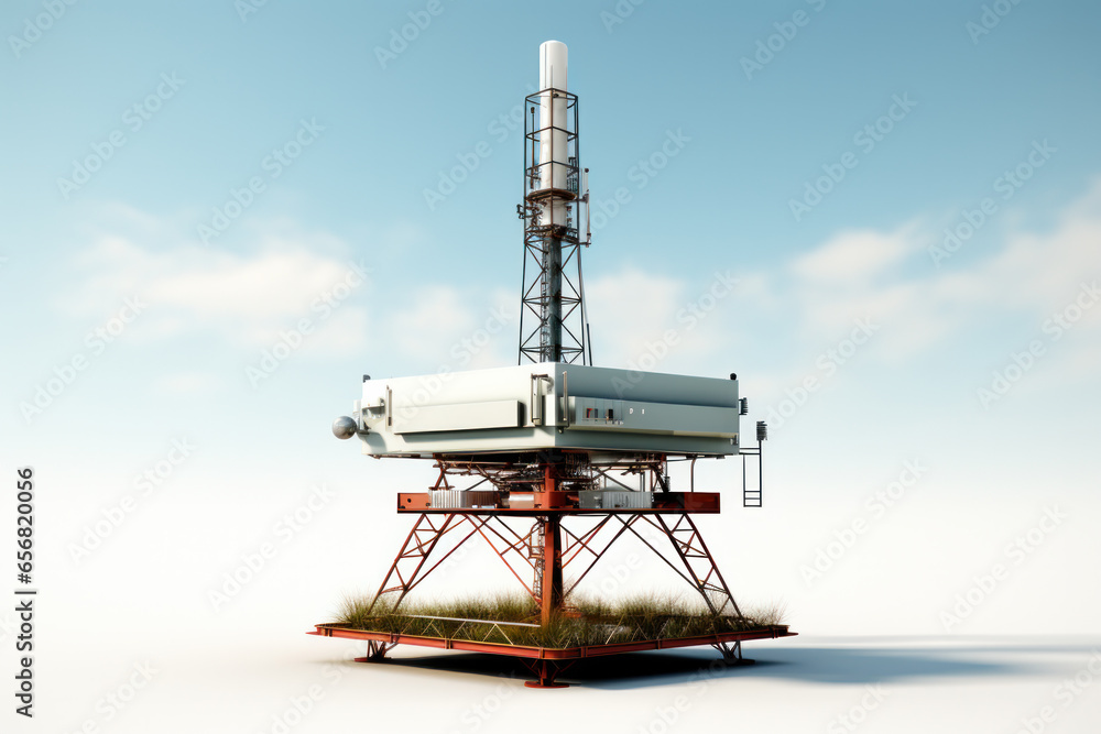 Telecommunication tower of 4G and 5G cellular. Base Station or Base ...
