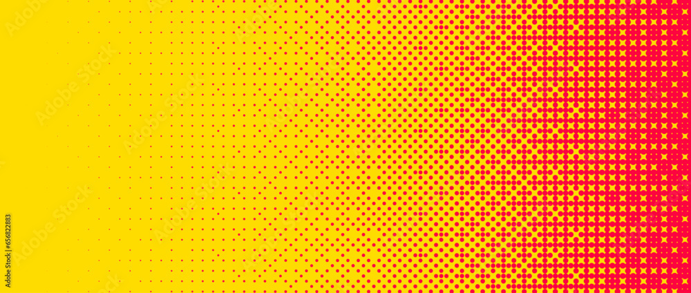Pixelated bitmap gradient texture. Yellow and orange dither pattern ...