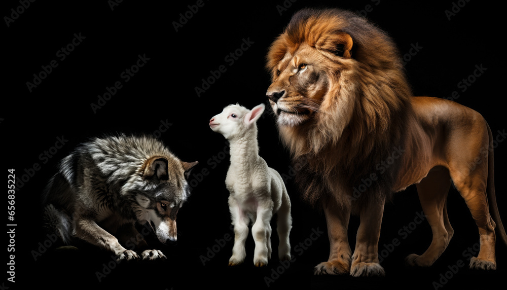 The Lamb's Victory with the Lion of Judah, Overcoming Adversity or Evil ...