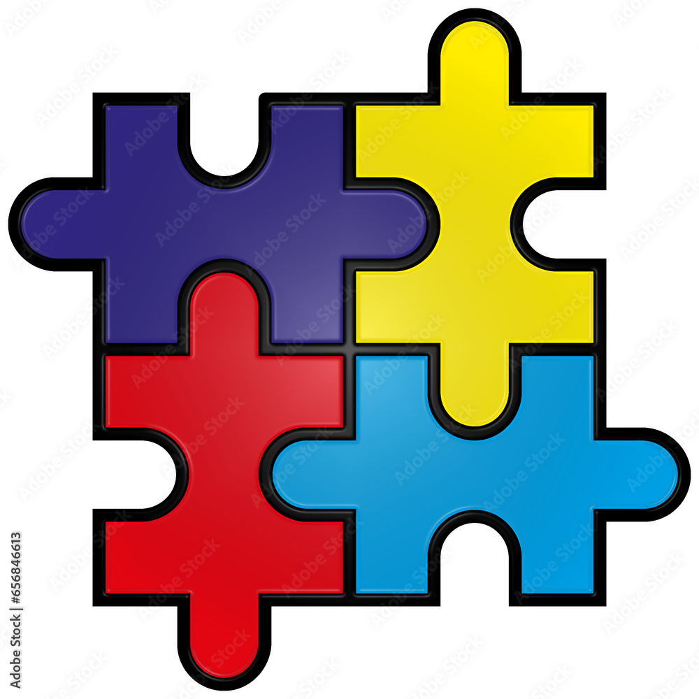 Símbolo do autismo.png 3072x3072 Stock Illustration | Adobe Stock