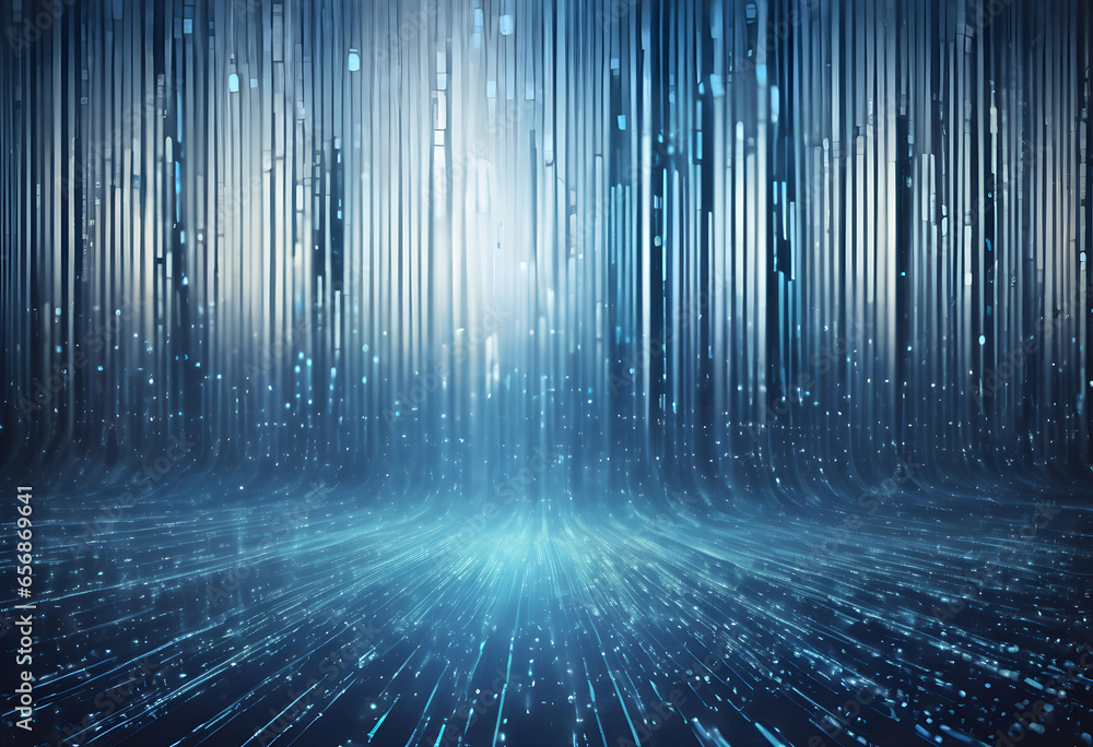 Binary Code. Digital. Computer Screen. Blue. Data. Technology. Information. Coding. Programming ...