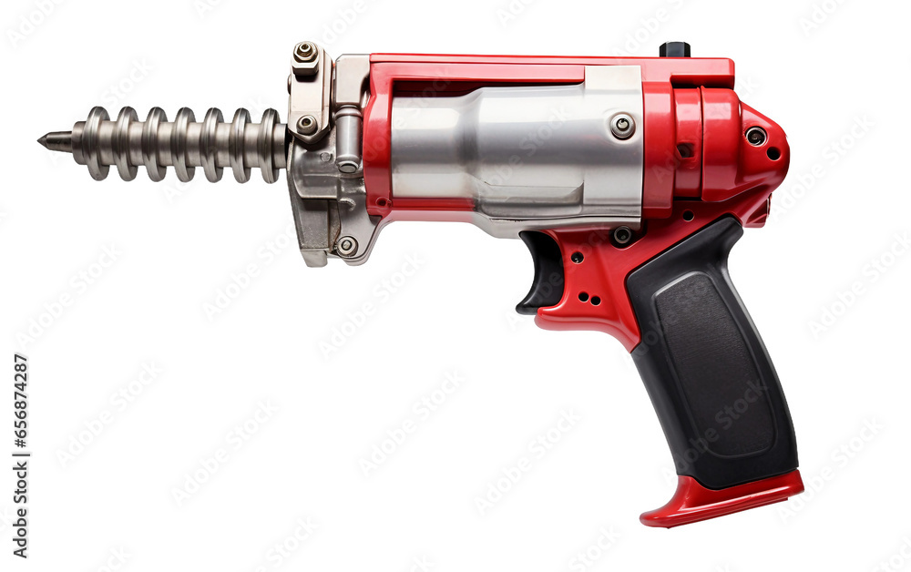 Rivet Gun Isolated on a Transparent Background PNG. Generative Ai Stock ...