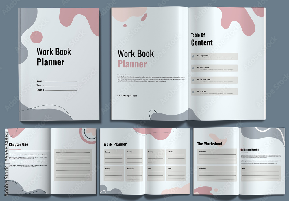 Workbook Planner Design Template Stock Template | Adobe Stock