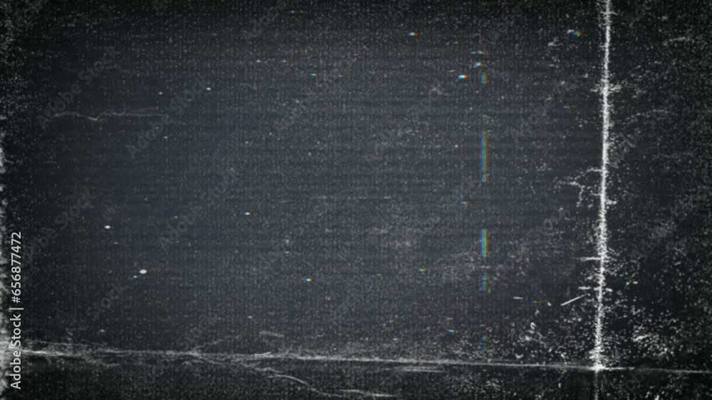 Grunge video background with dust and grain texture overlays, video ...