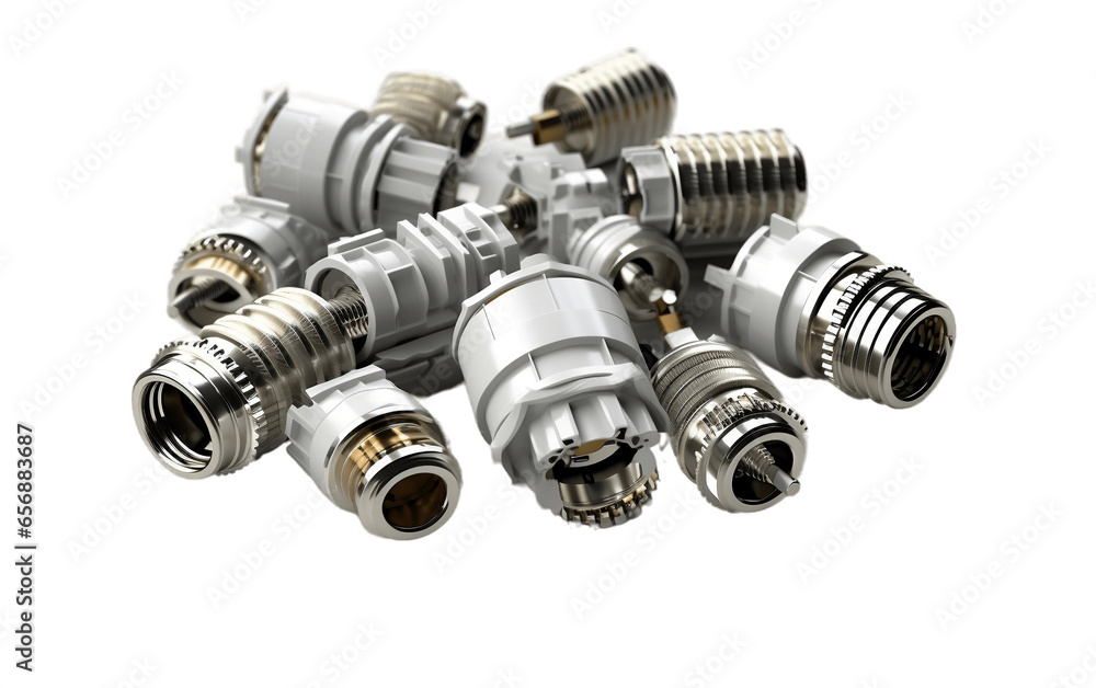 Designing with Connectors and Terminals Isolated on a Transparent ...