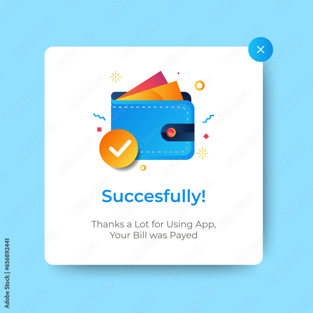 Successfully payment pop up banner design, themes and template ...