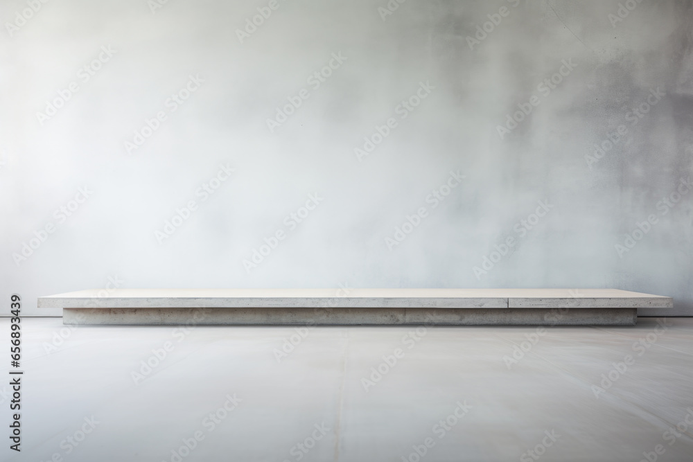 Concrete background with concrete wall and floor, interior design ...