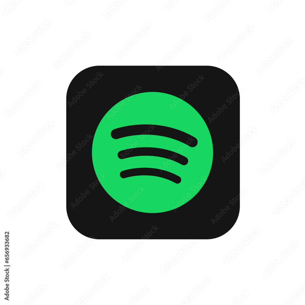 Spotify vector application logo 2023 Stock Vector | Adobe Stock