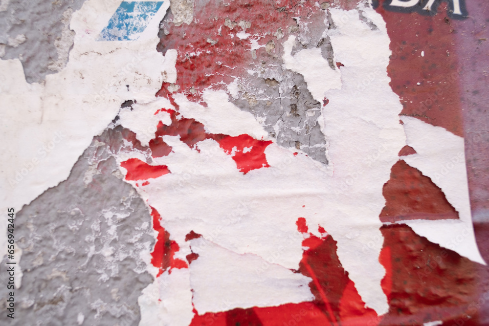 Ripped street poster background. Torn abstract and grungy paper ...