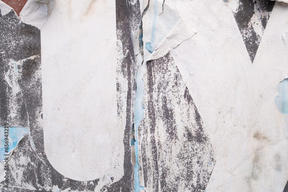 Ripped street poster background. Torn abstract and grungy paper ...