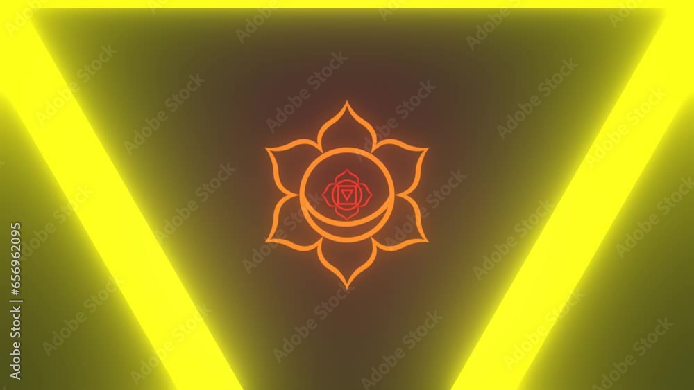 looped 3d animation of the human chakra system according to Vedic ...