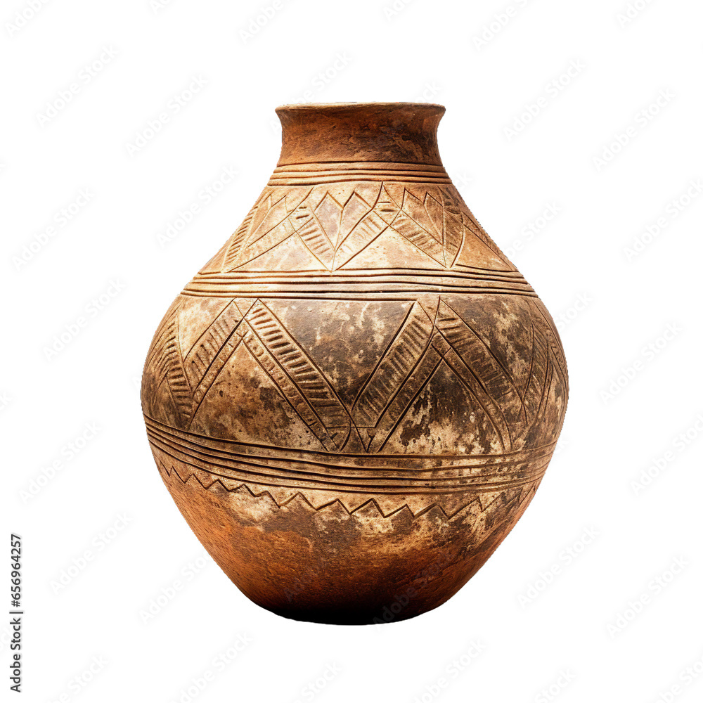 Neolithic Pottery Vessel, transparent background, isolated image ...
