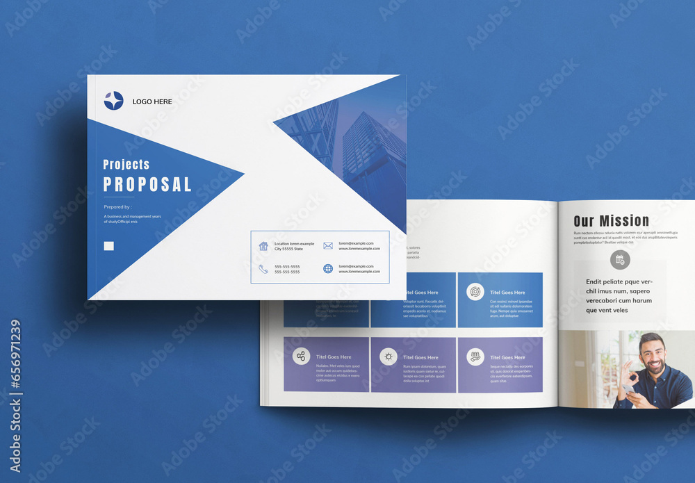 Projects Proposal Template Stock Template | Adobe Stock