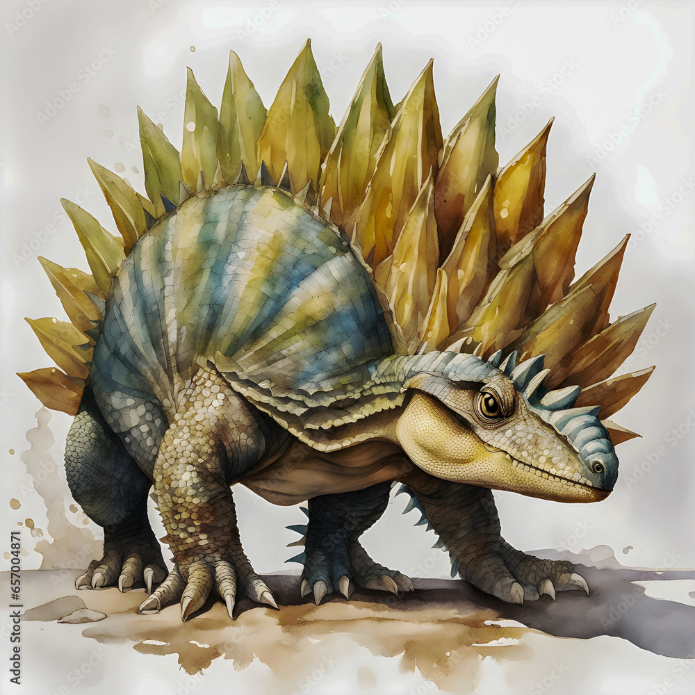 Edaphosaurus - A herbivorous synapsid with a sail-like structure ...