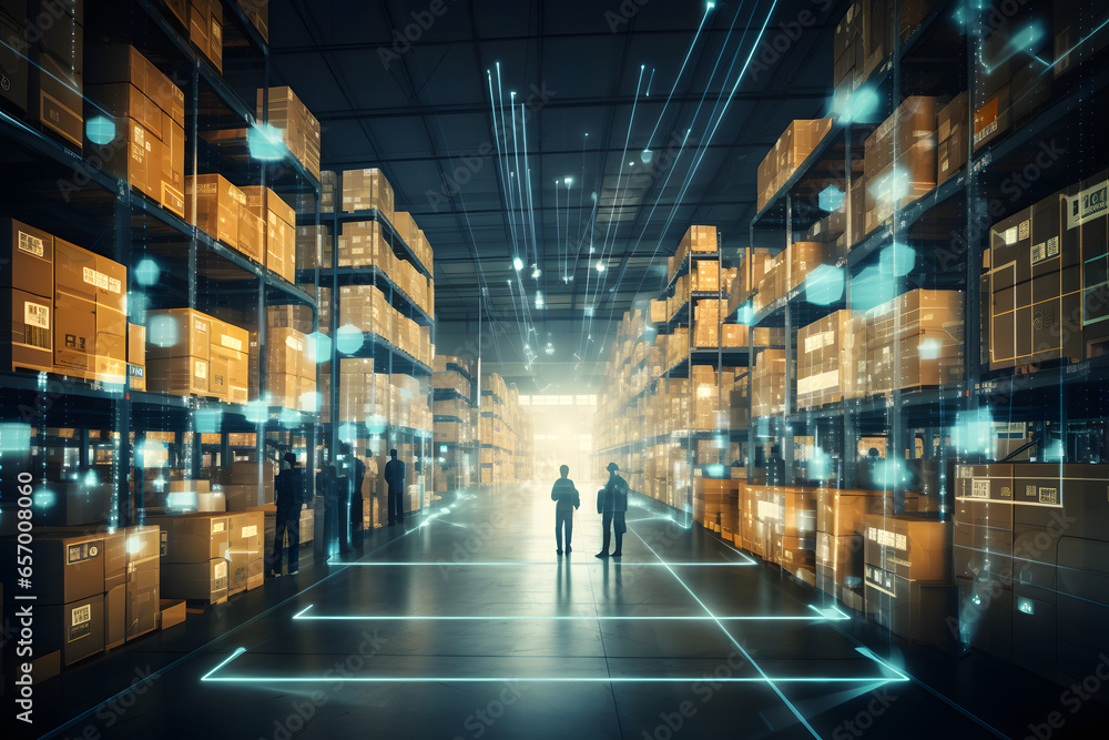 Smart logistics with connected infrastructure and digital tracking ...