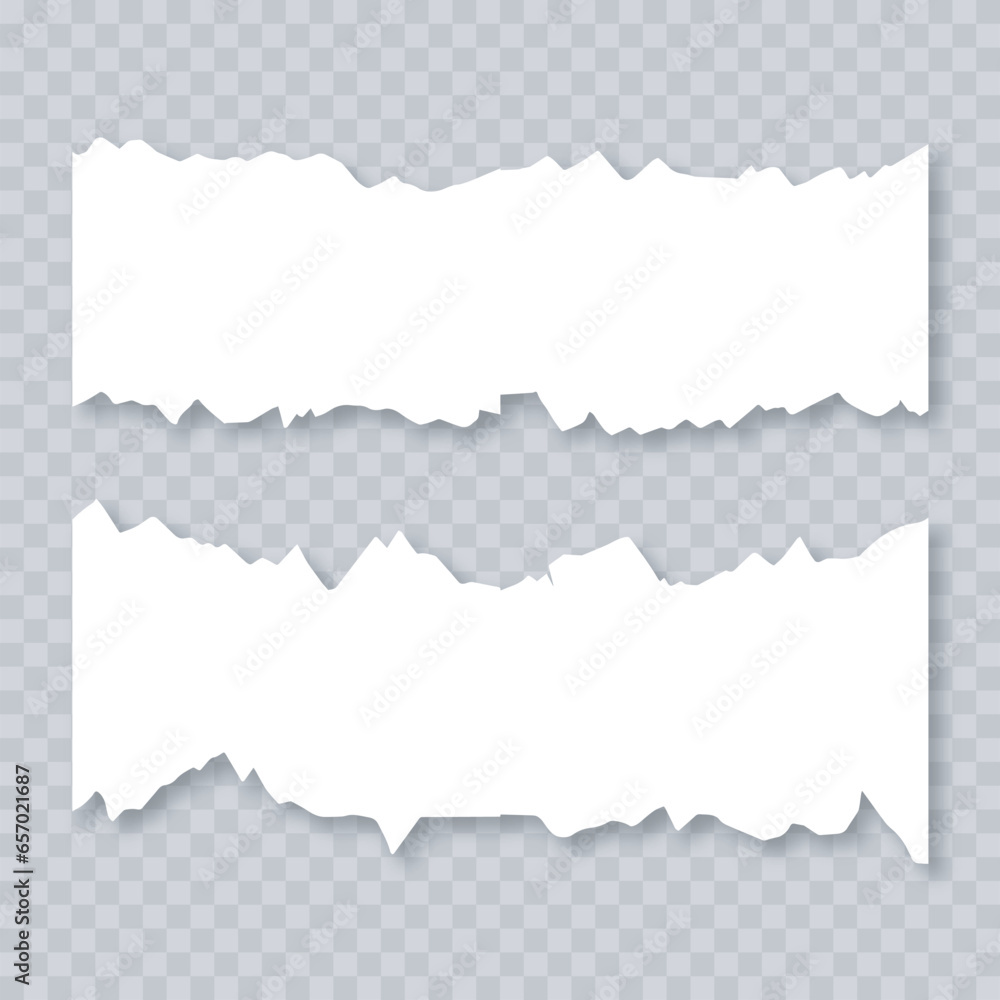 set design paper cut buttom template collection of torn ripped paper ...