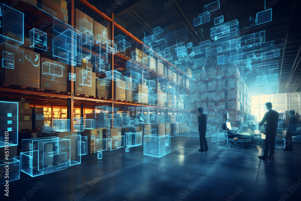 Smart logistics with connected infrastructure and digital tracking ...