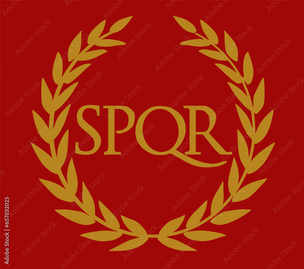 Roman empire flag vector illustration isolated. Ancient empire from ...