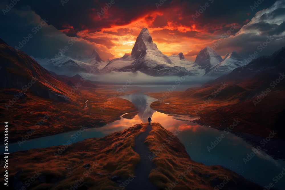 travel, morning, top, rock, tree, travel, romance, desktop wallpaper ...