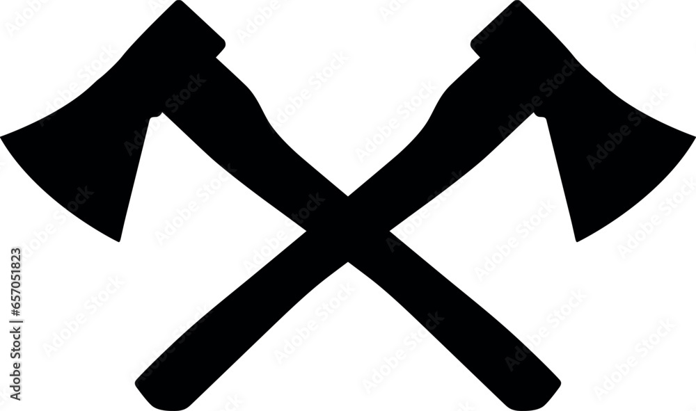 Crossed Axes SVG Cut File for Cricut and Silhouette, EPS Vector, PNG ...