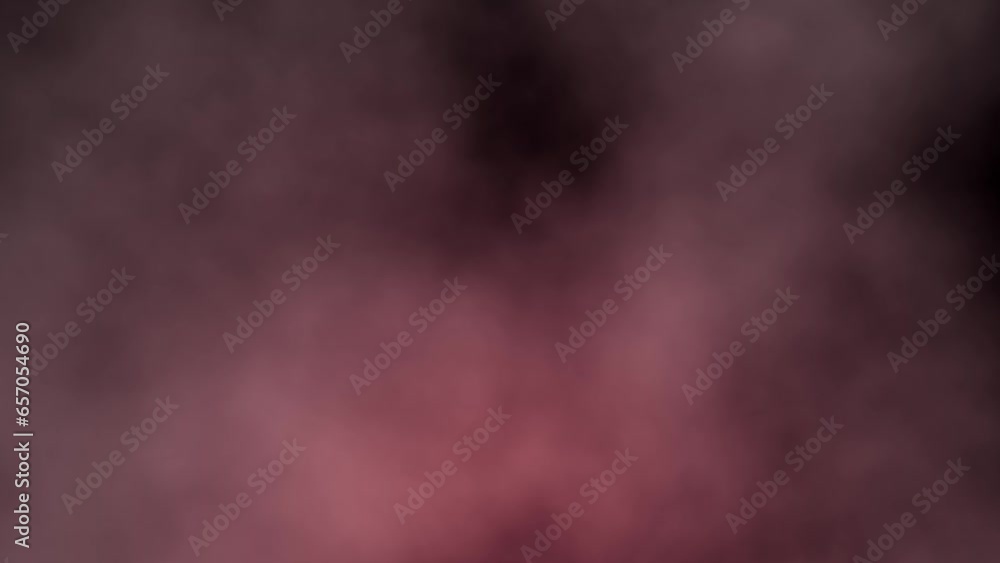 Seamless loop Animation magenta smoke, vapor cloud on black background ...