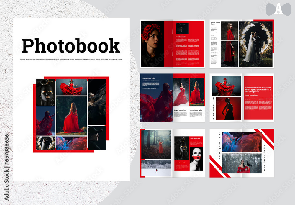 Photobook Magazine Template Stock Template | Adobe Stock
