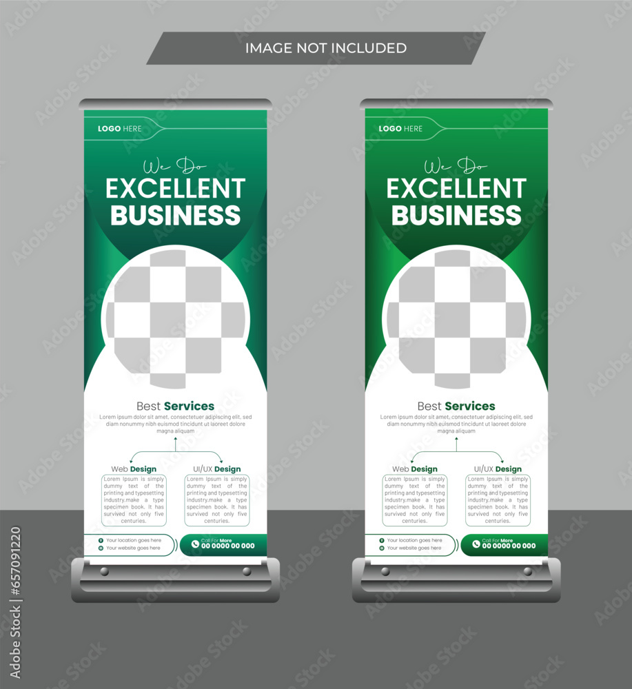 Professional modern roll up banner design, creative business agency ...