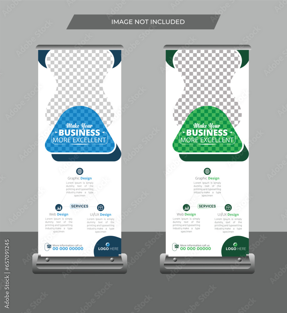Professional modern roll up banner design, creative business agency ...