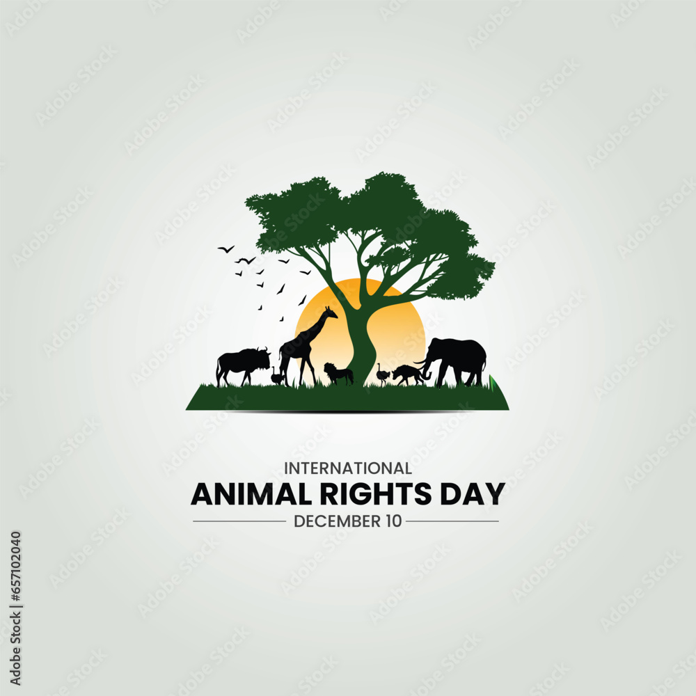 International Animal Rights Day. world animals day. wildlife ...