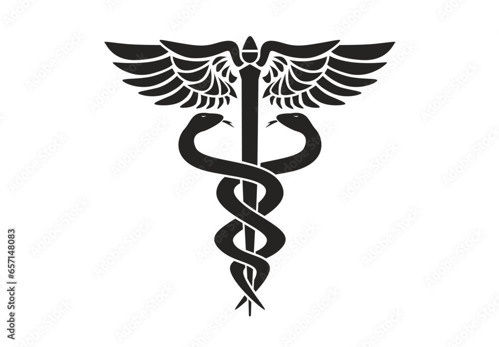 caduceus medical doctor symbol logo icon transparent png sticker ...