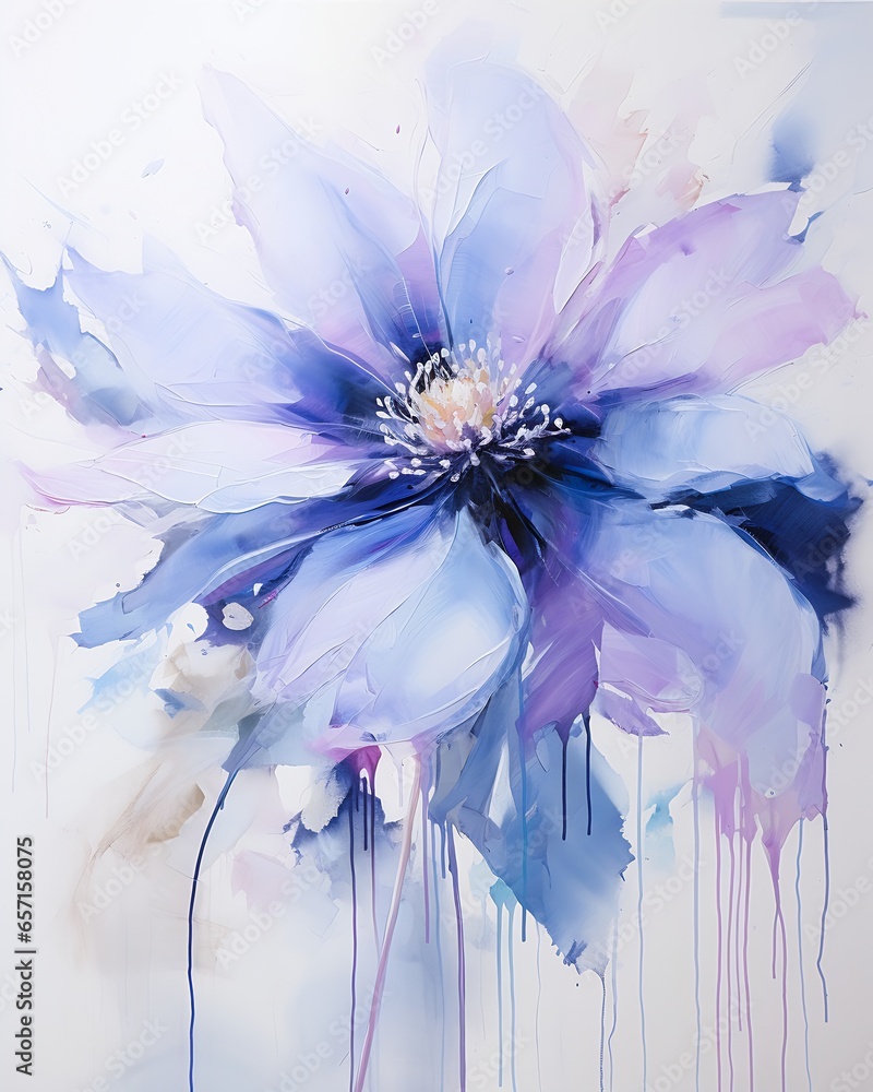 large flower blue purple petals princess staples defiant white pale ...