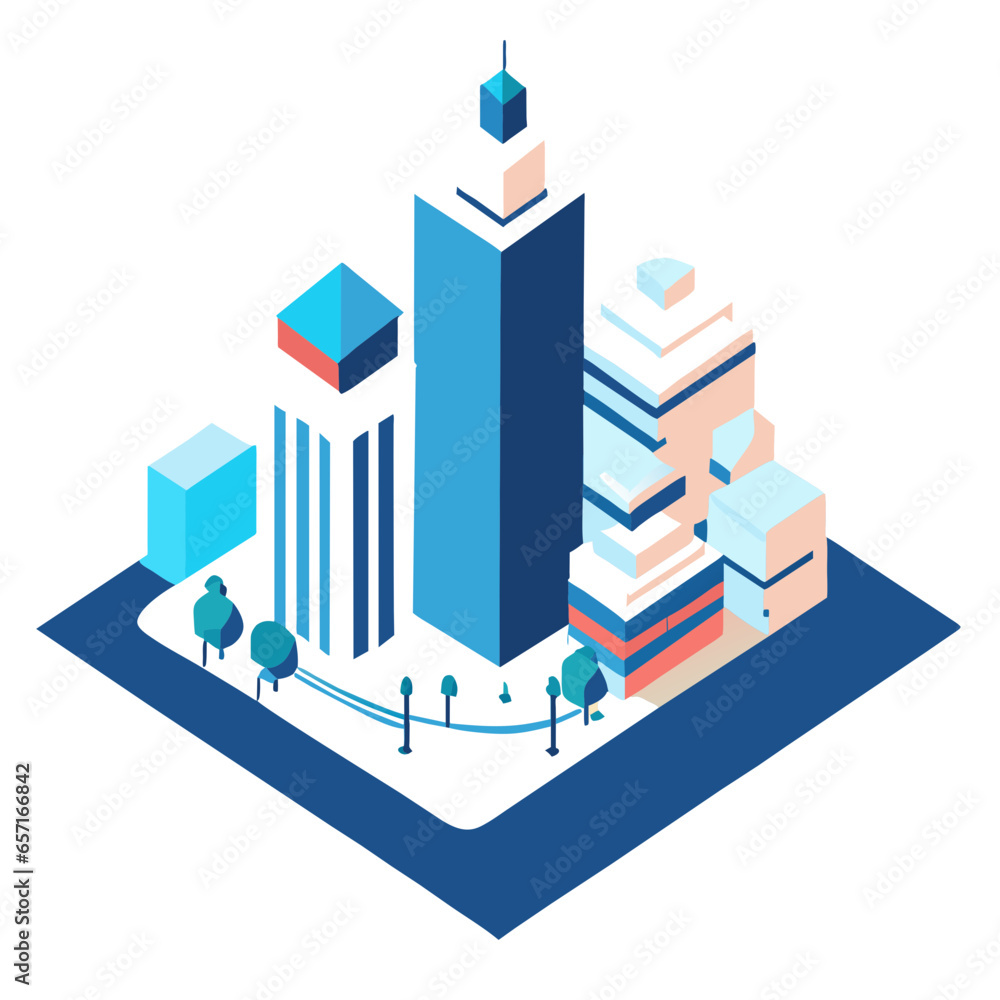 Metropolis, tall buildings in the capital, buildings, construction ...