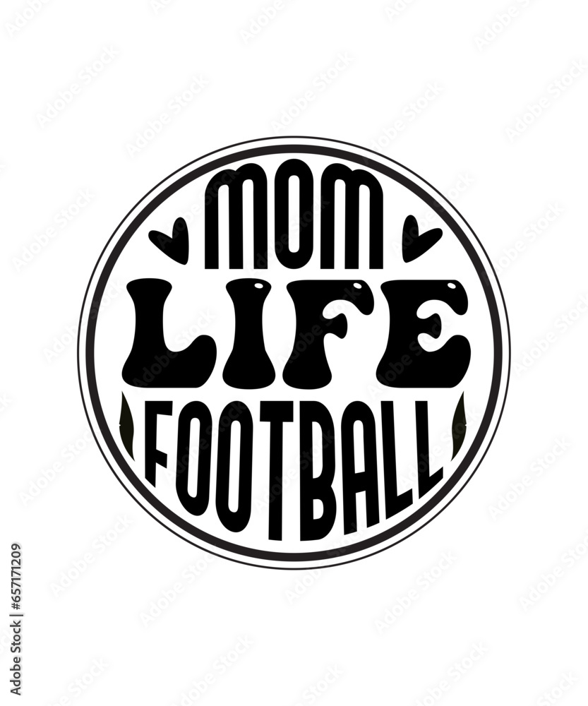 Football Season, Digital download, Round door hanger svg, Fall autumn ...