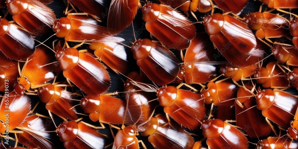Seamless texture pattern and background of pile of cockroaches ...