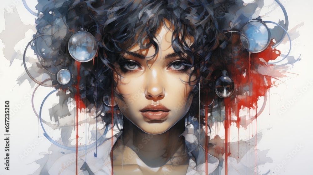 Abstract beauty centered looking at the camera, Background Images , HD ...