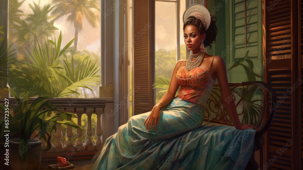 An exquisite Creole beauty with a timeless beauty , Background Images ...