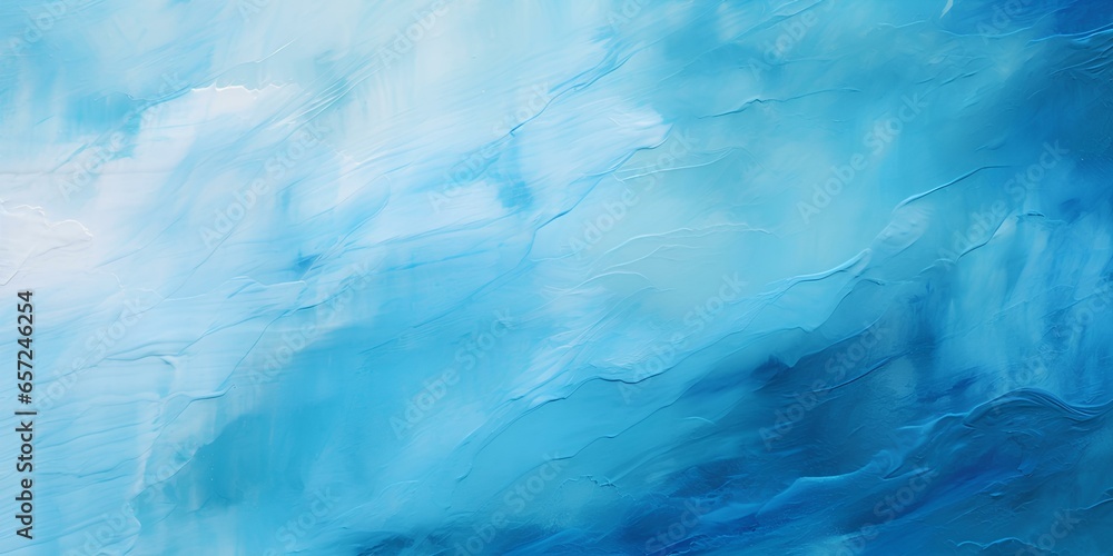 Texture of azure blue paint abstract background. Oil painting on canvas ...