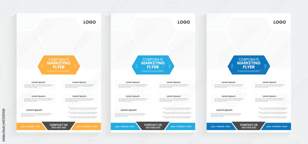 Digital multipurpose corporate business flyer design, Industry type A4 ...